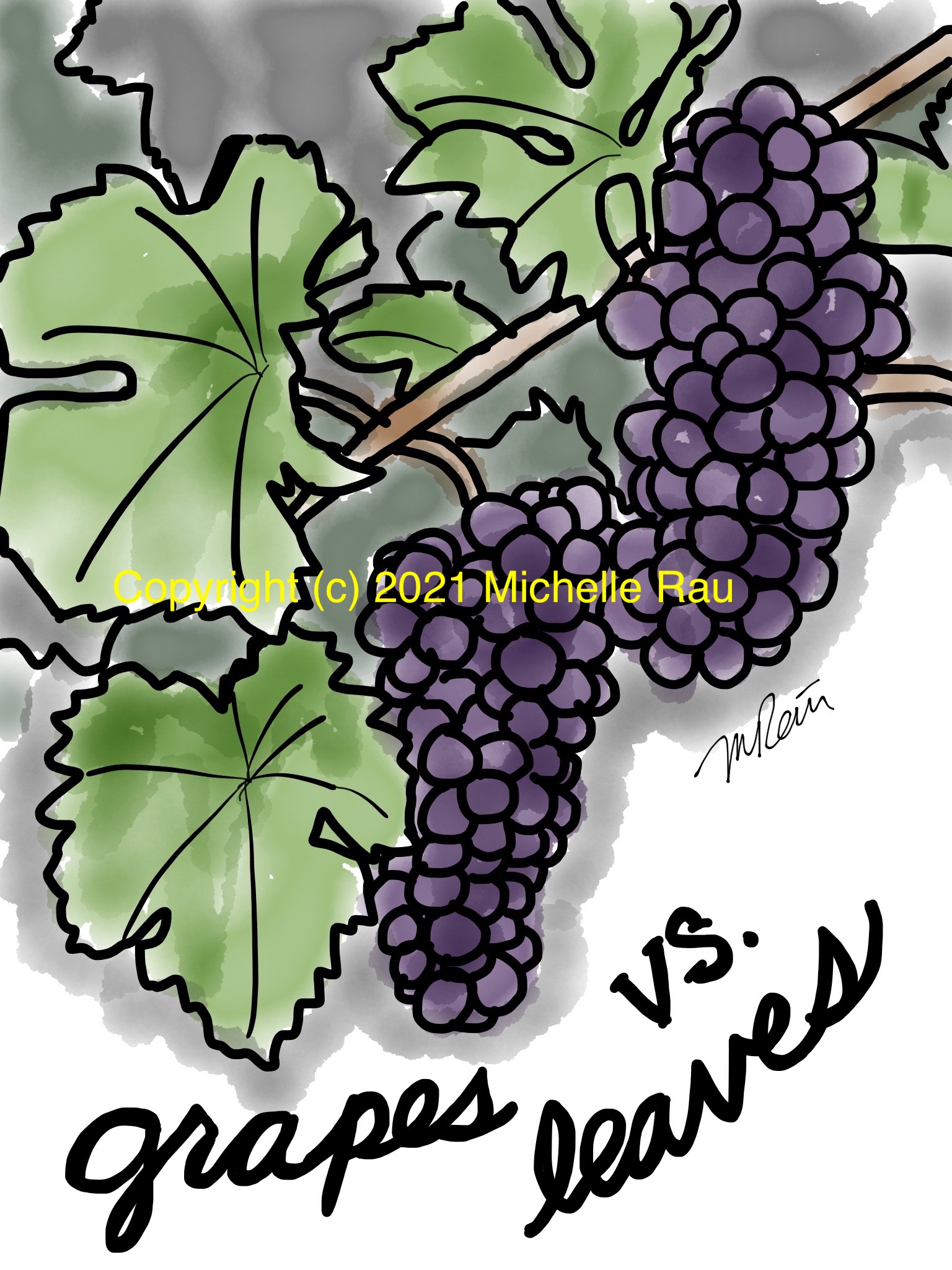 Grapes vs. Leaves (Tarot of Michelle) – michelle rau